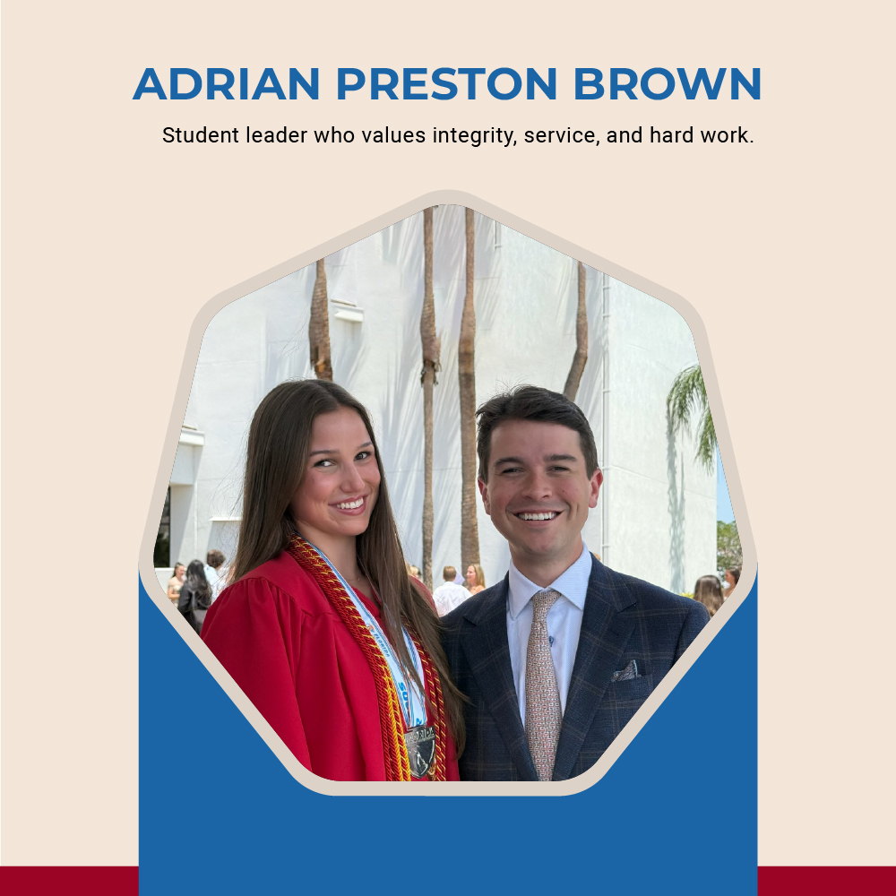 Adrian Preston Brown Purposeful Scholar, Runner, Community